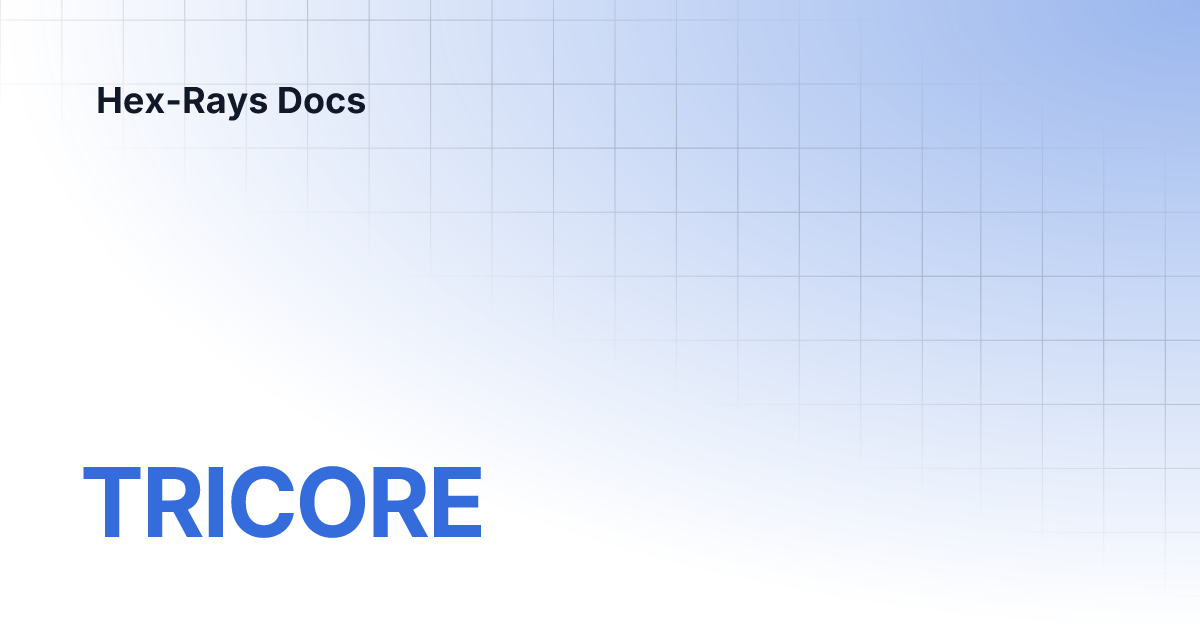 TRICORE | Hex-Rays Docs